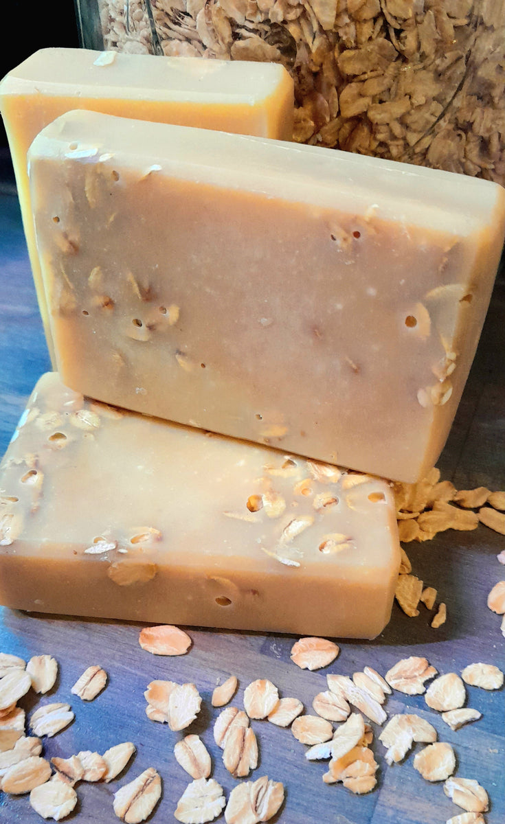 Oatmeal Honey Soap (unscented) – Wild Opal Natural Products